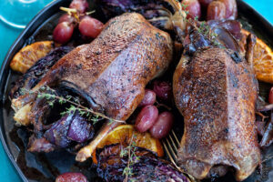 Mallard with Radicchio and Roasted Grapes - Eat Game – Healthy game ...