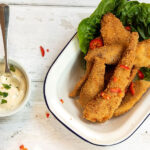 Crispy pheasant goujons with garlic mayo - Eat Game – Healthy game recipes.